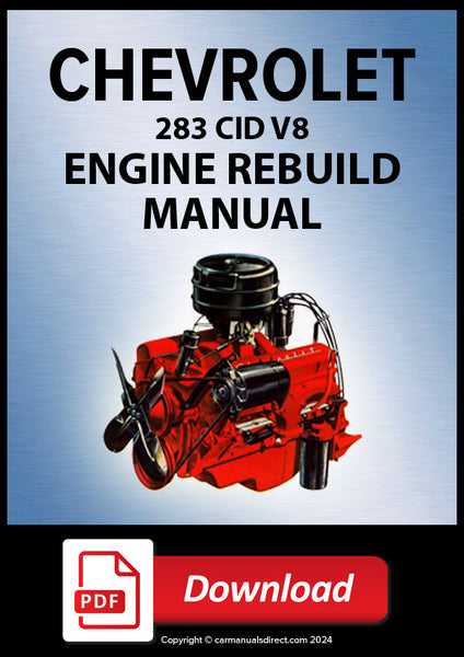 CHEVY | CHEVROLET 283 V8 1958-1962 Engine Rebuild Manual | PDF Download ...