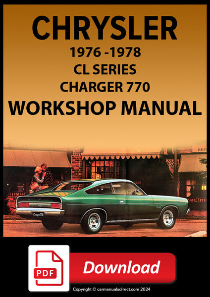 CHRYSLER Charger 770 CL Series Workshop Manual | PDF Download – Car ...