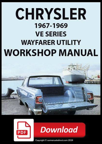 CHRYSLER Valiant VE Ute 1968-1969 Workshop Manual | PDF Download – Car ...