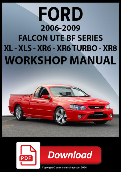 FORD BF Falcon Ute 2006–2008 Workshop Manual | PDF Download – Car ...