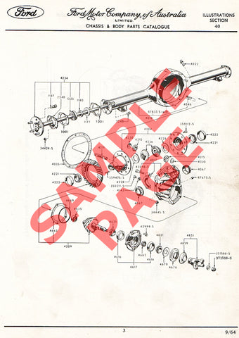 FORD 1957-1958 Customline Chassis and Body Spare Parts Book | PDF ...