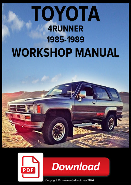 Toyota 4Runner N60 Workshop & Repair Manual PDF | Repair Guide – Car ...