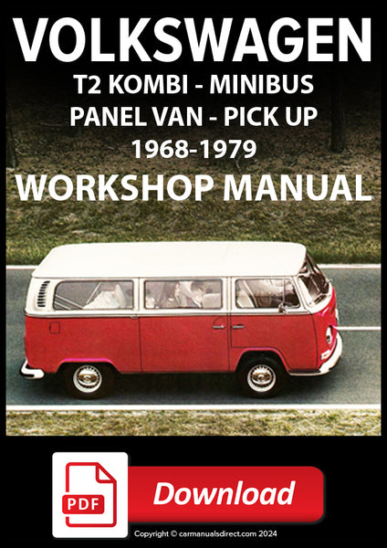 Volkswagen T2 Transporter Workshop Manual 1968–1979 | Car Manuals Direct