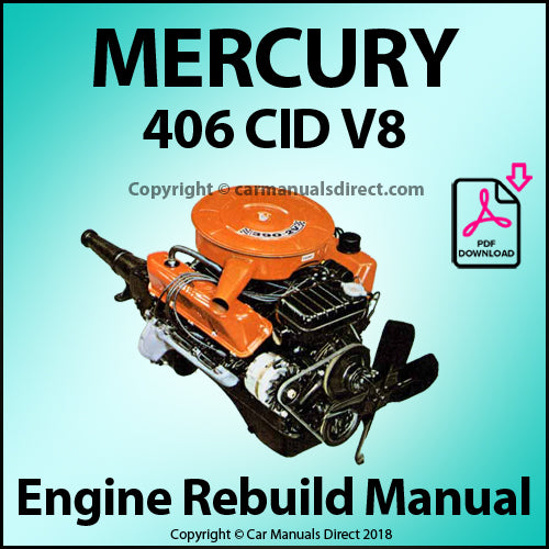 Mercury 406 CID V8 Engine Rebuild Manual | PDF Download – Car Manuals ...