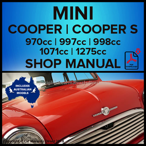 MINI Cooper & Cooper S 1961-1971 Workshop Manual PDF Download – Car ...