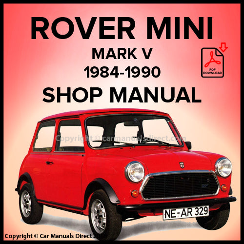 Rover 1984–1990 Workshop Manual PDF | Mini Mark V – Car Manuals Direct