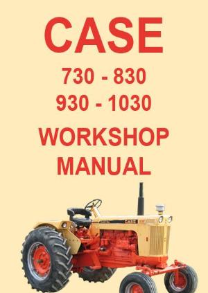 CASE 730 - 1030 Tractor Workshop Manual | carmanualsdirect – Car ...