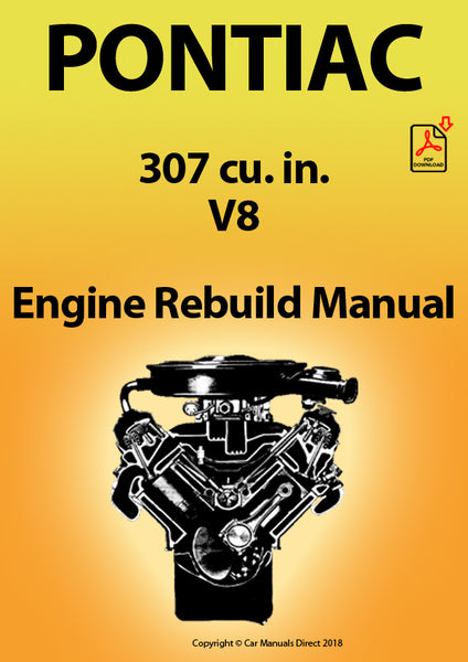 Pontiac 307 CID V8 Engine Rebuild Manual PDF | 1970s–1980s – Car ...
