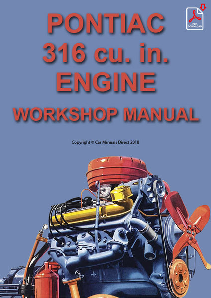 Pontiac 316 CID V8 Engine Rebuild Manual PDF | 1950s Models – Car ...