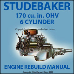 Studebaker 170 CID Engine Rebuild Manual PDF | OHV 6-Cylinder – Car ...