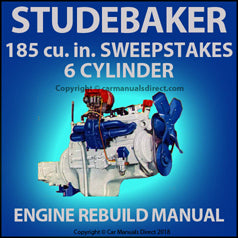 Studebaker 185 CID Engine Rebuild Manual PDF | Commander 6 – Car ...