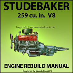 Studebaker 259 CID Engine Rebuild Manual PDF | 1959–1964 V8 – Car ...